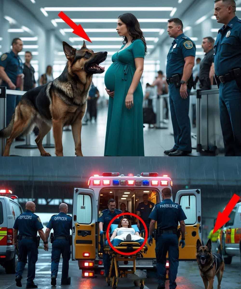 Pregnant woman relentlessly harassed by a K9 dog - Amazing